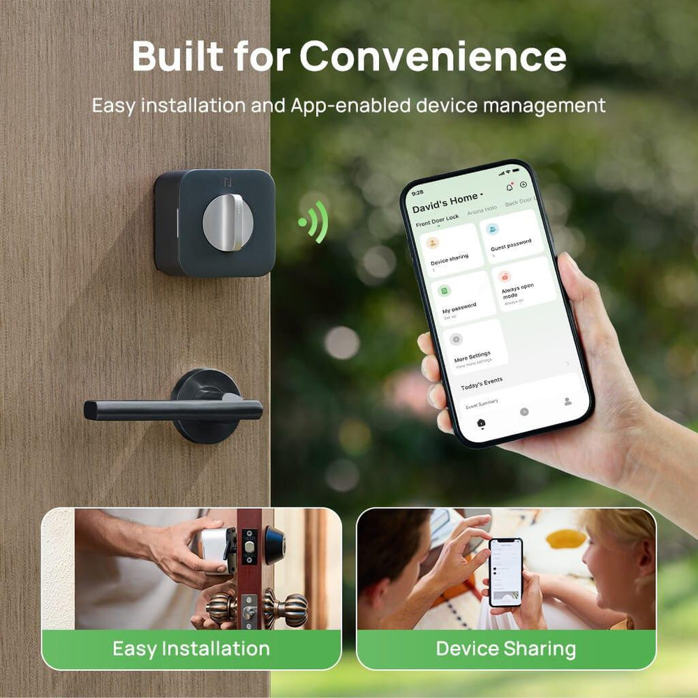 Anona Holo Wi-Fi Keyless Smart Lock and Keypad Set